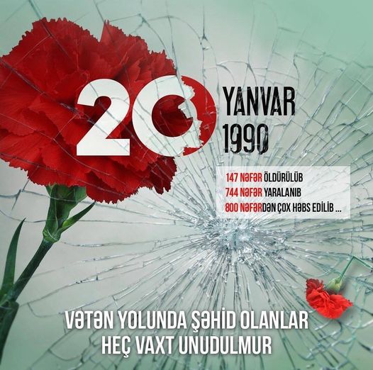 Qanlı 20 Yanvar faciəsindən 34 il ötür